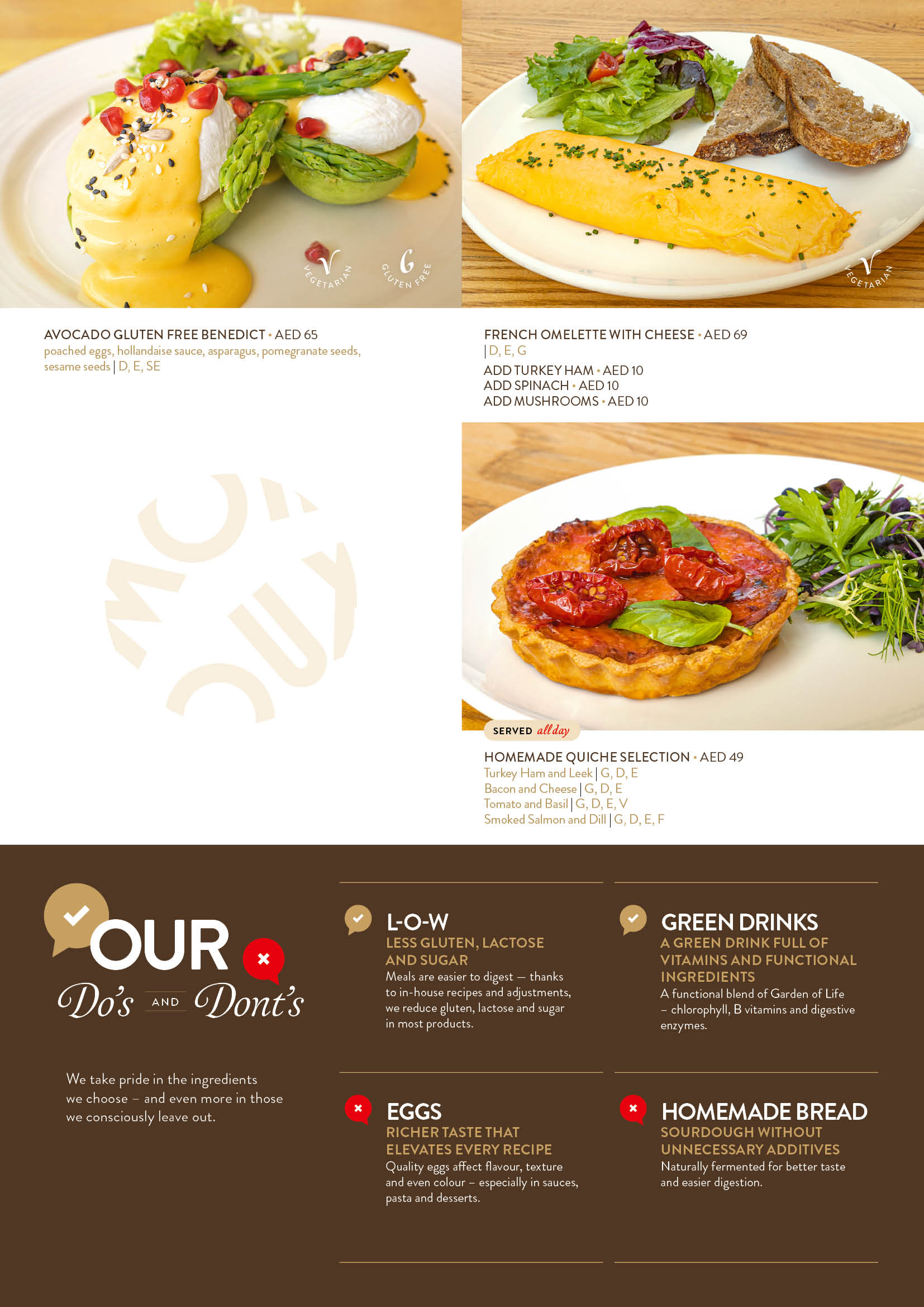 Creek Harbour - Menu - Mondoux