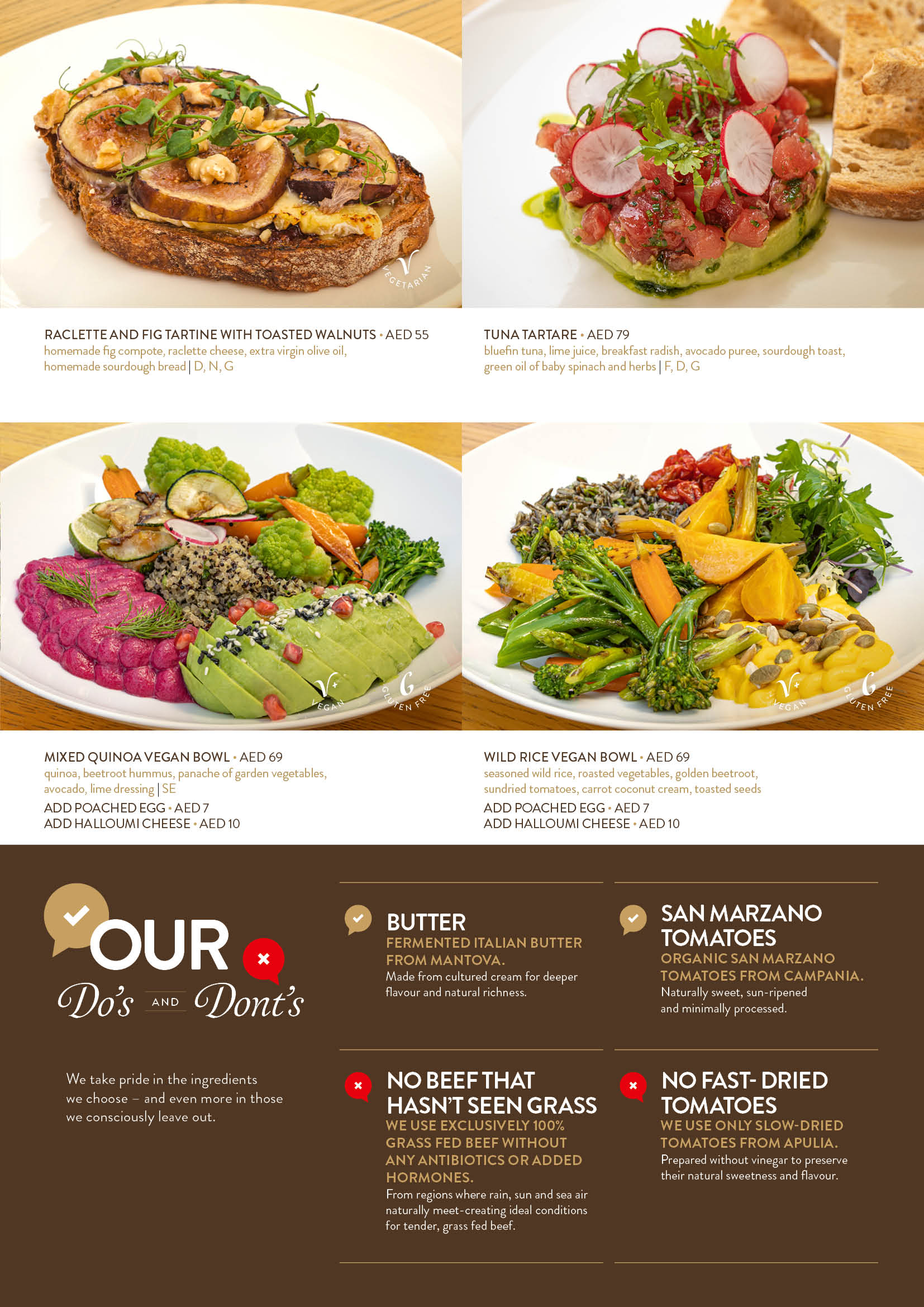 Creek Harbour - Menu - Mondoux