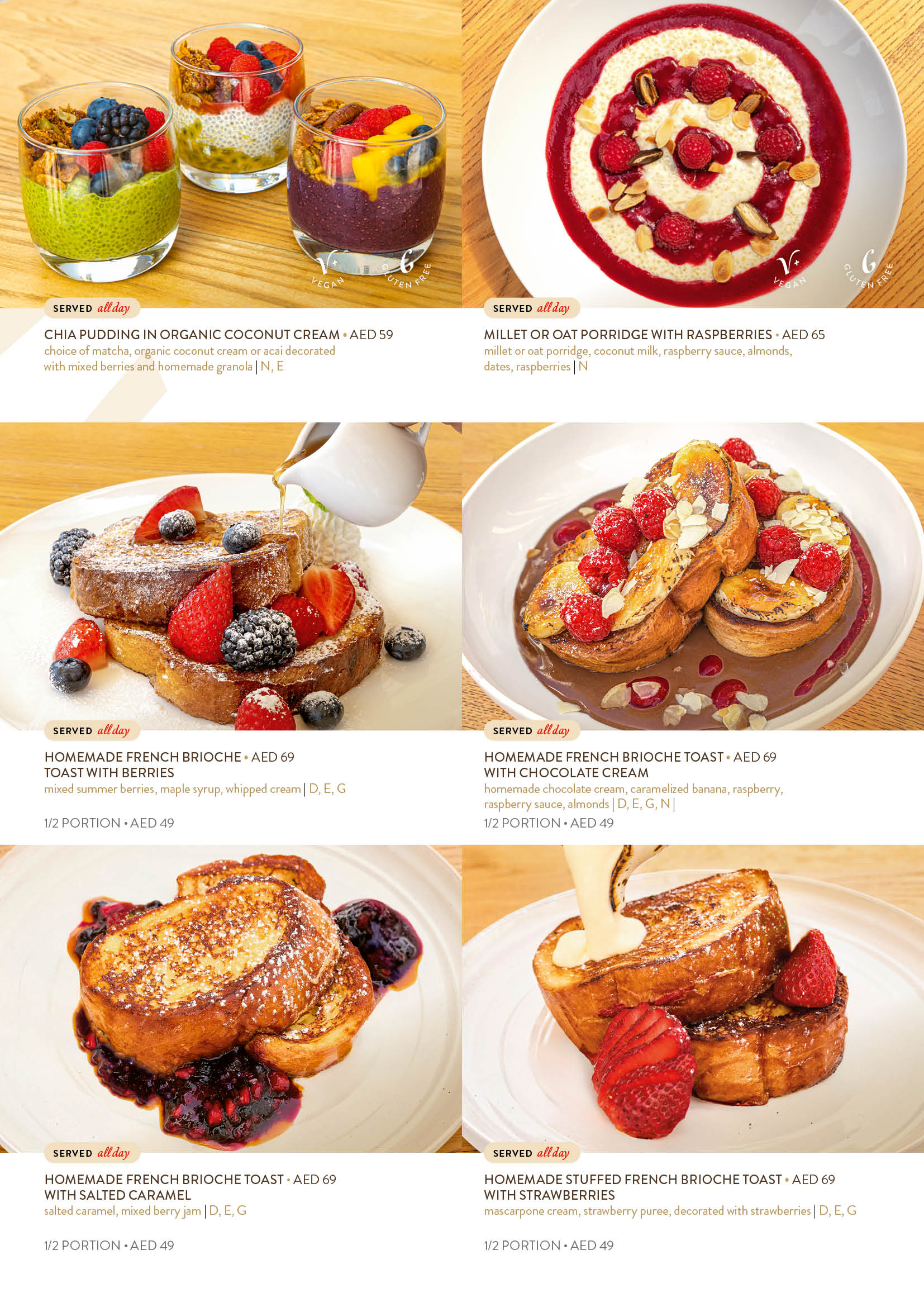 Creek Harbour - Menu - Mondoux